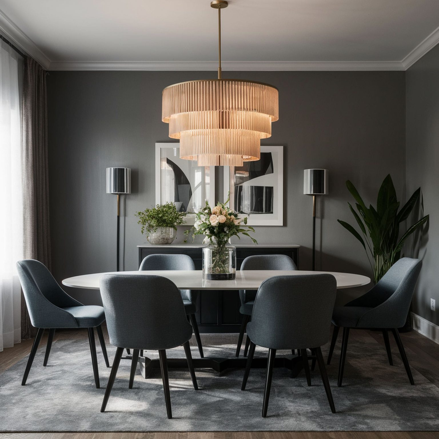 35 Marvelous Gray Dining Room Ideas – Rhythm of the Home