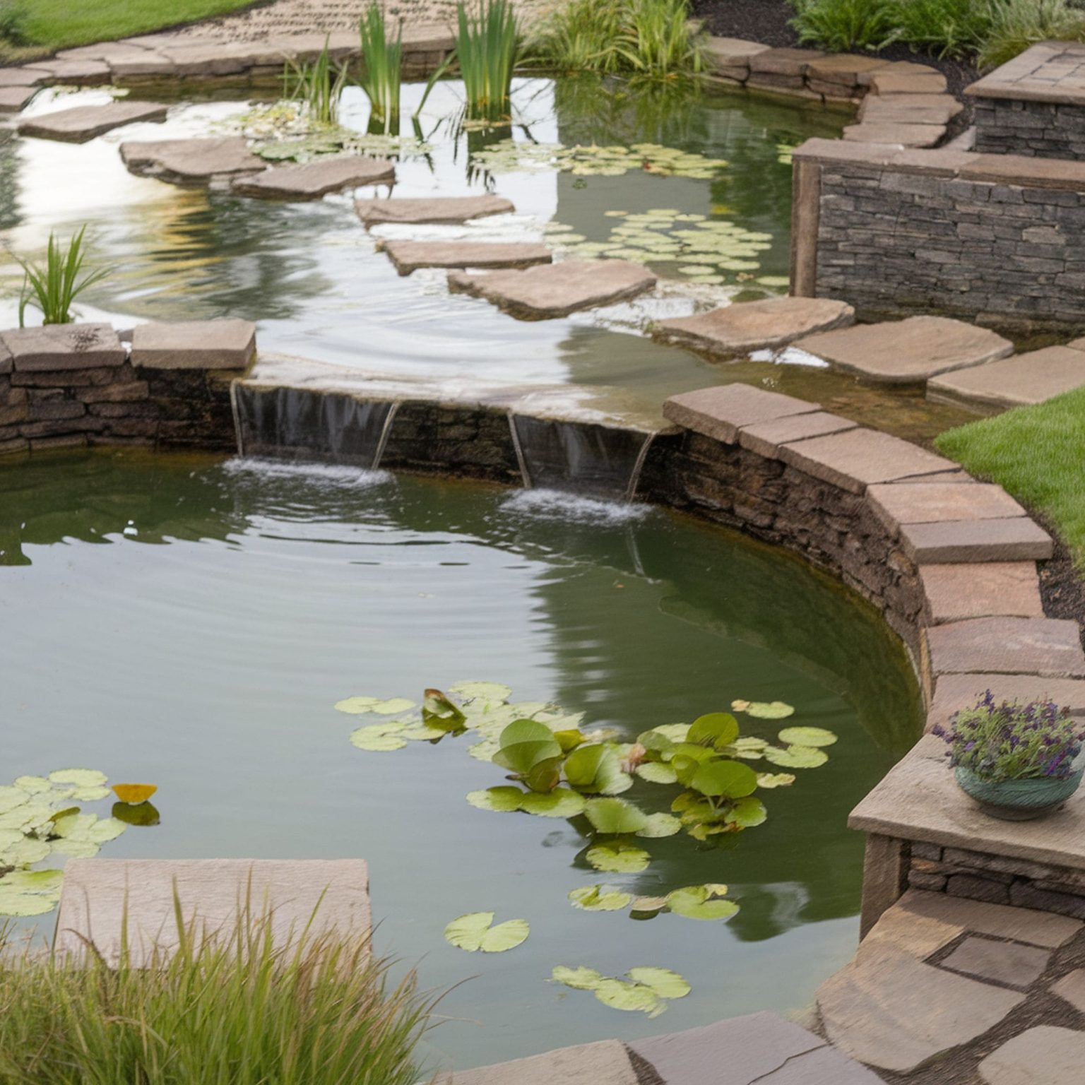 16 Gorgeous Pond Waterfall Ideas and Designs – Rhythm of the Home