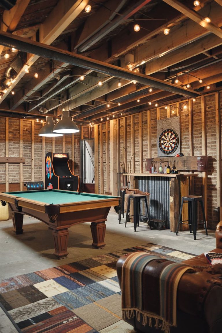 84 Wonderful Unfinished Basement Ideas – Rhythm of the Home