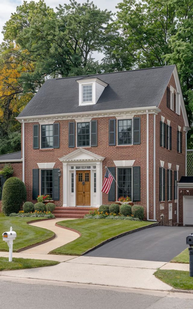 49 Cozy American Colonial Style Homes – Rhythm of the Home