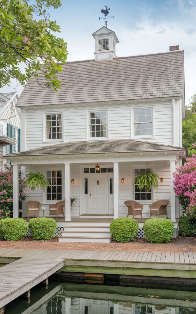 49 Cozy American Colonial Style Homes – Rhythm of the Home