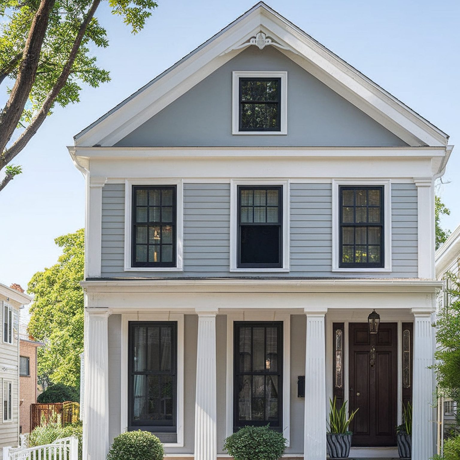 49 Cozy American Colonial Style Homes – Rhythm of the Home