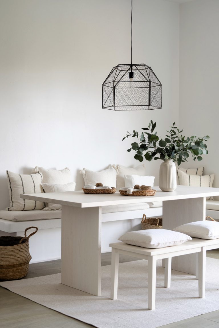 22 Gorgeous White Dining Room Ideas – Rhythm of the Home