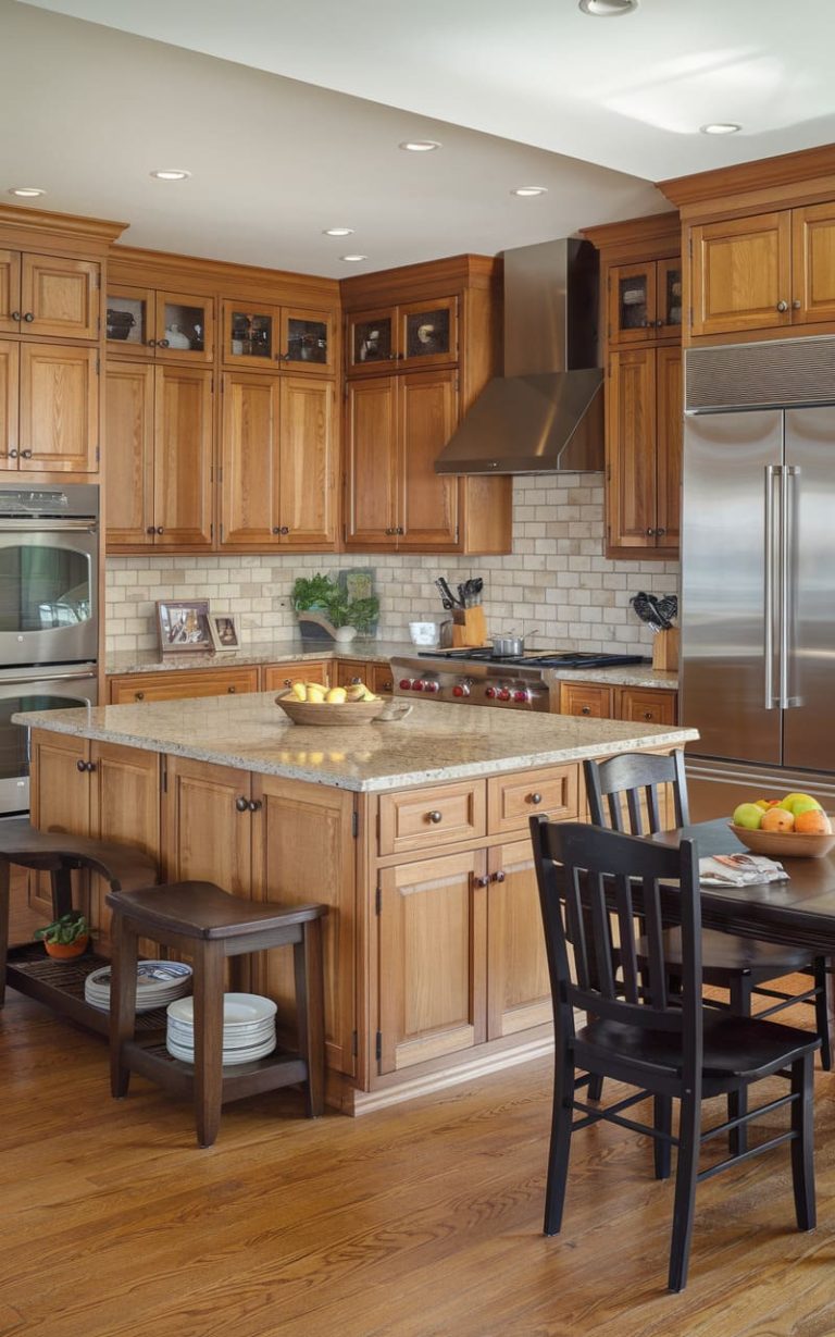 56 Oak Kitchen Cabinets You Will Love – Rhythm of the Home