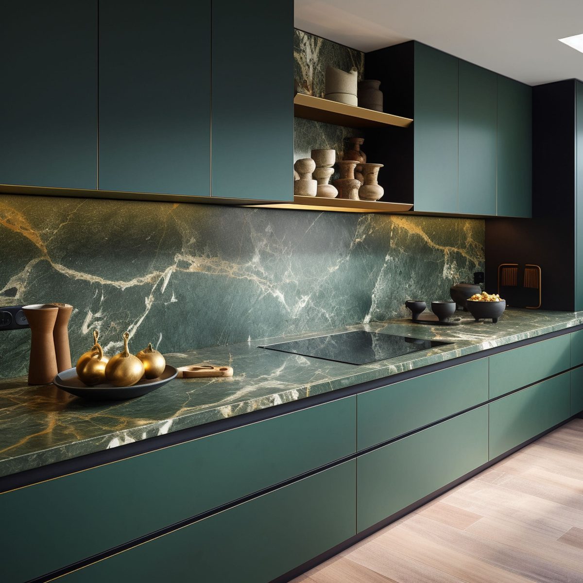12 Beautiful Homes With Green Marble – Rhythm of the Home