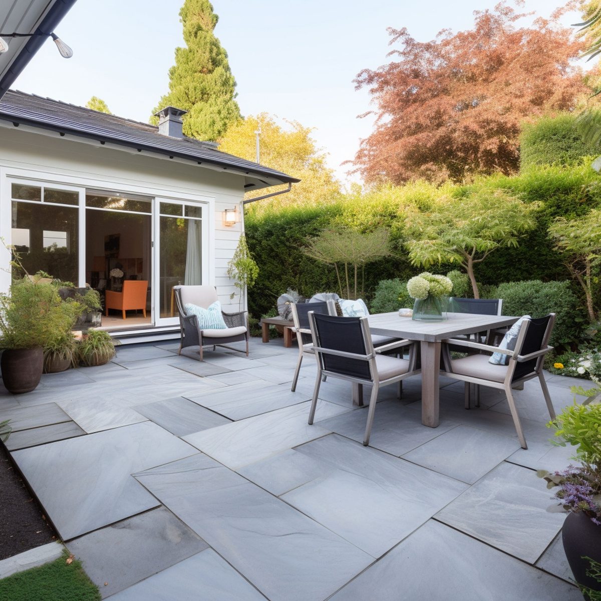 15 Gorgeous Flagstone Patio Ideas – Rhythm of the Home