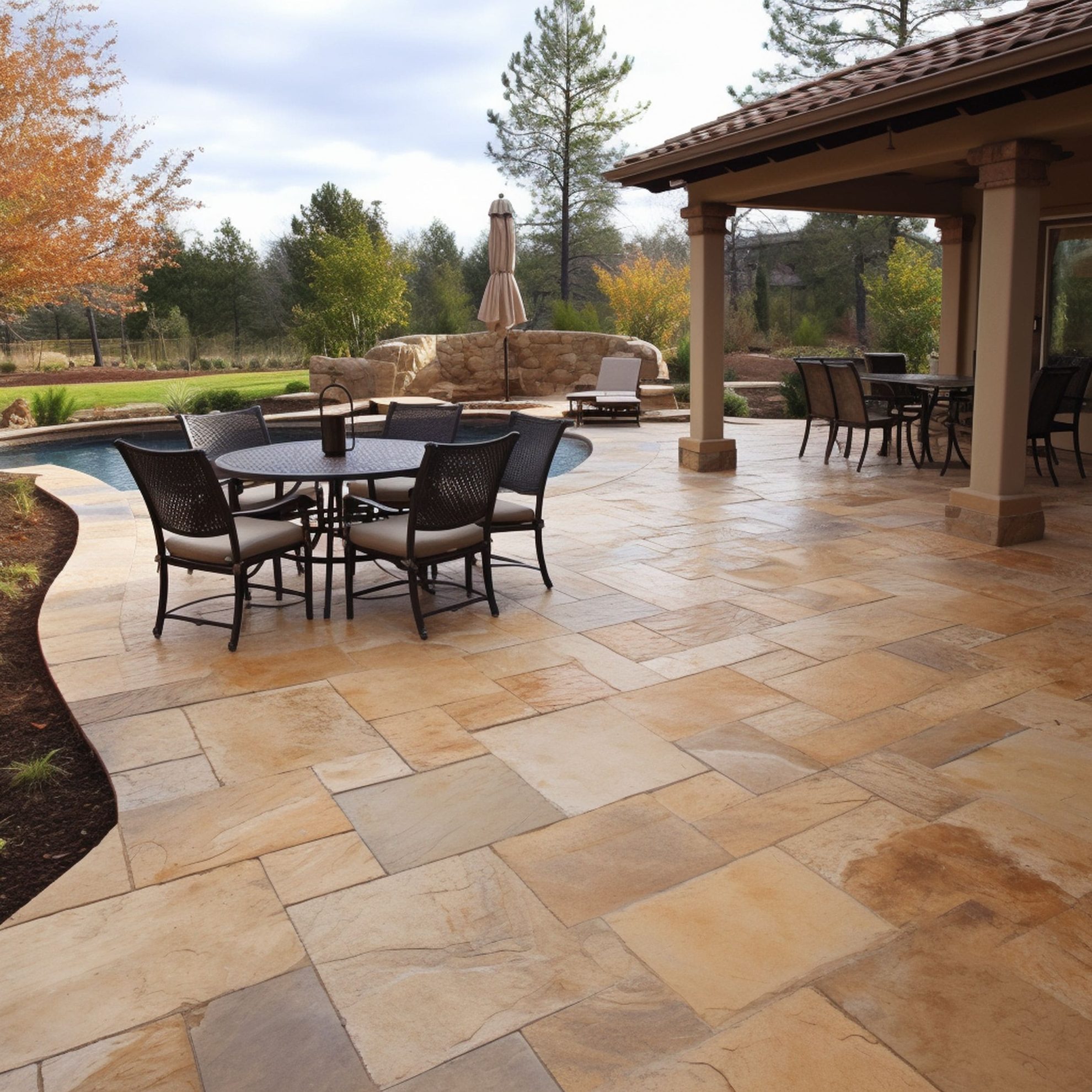 15 Gorgeous Flagstone Patio Ideas – Rhythm of the Home