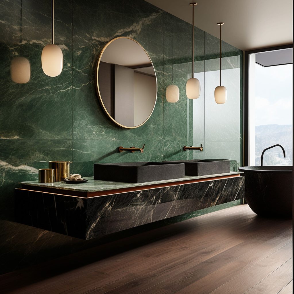 12 Beautiful Homes With Green Marble – Rhythm of the Home