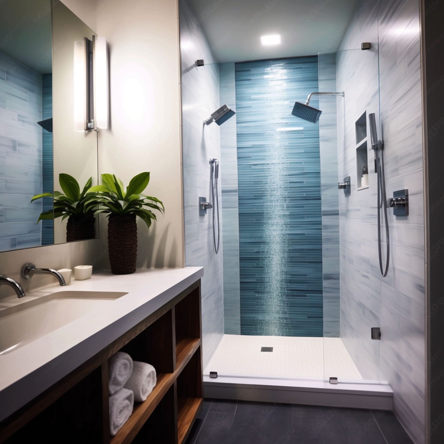 10 Waterfall Shower Tile Ideas You Will Love – Rhythm of the Home