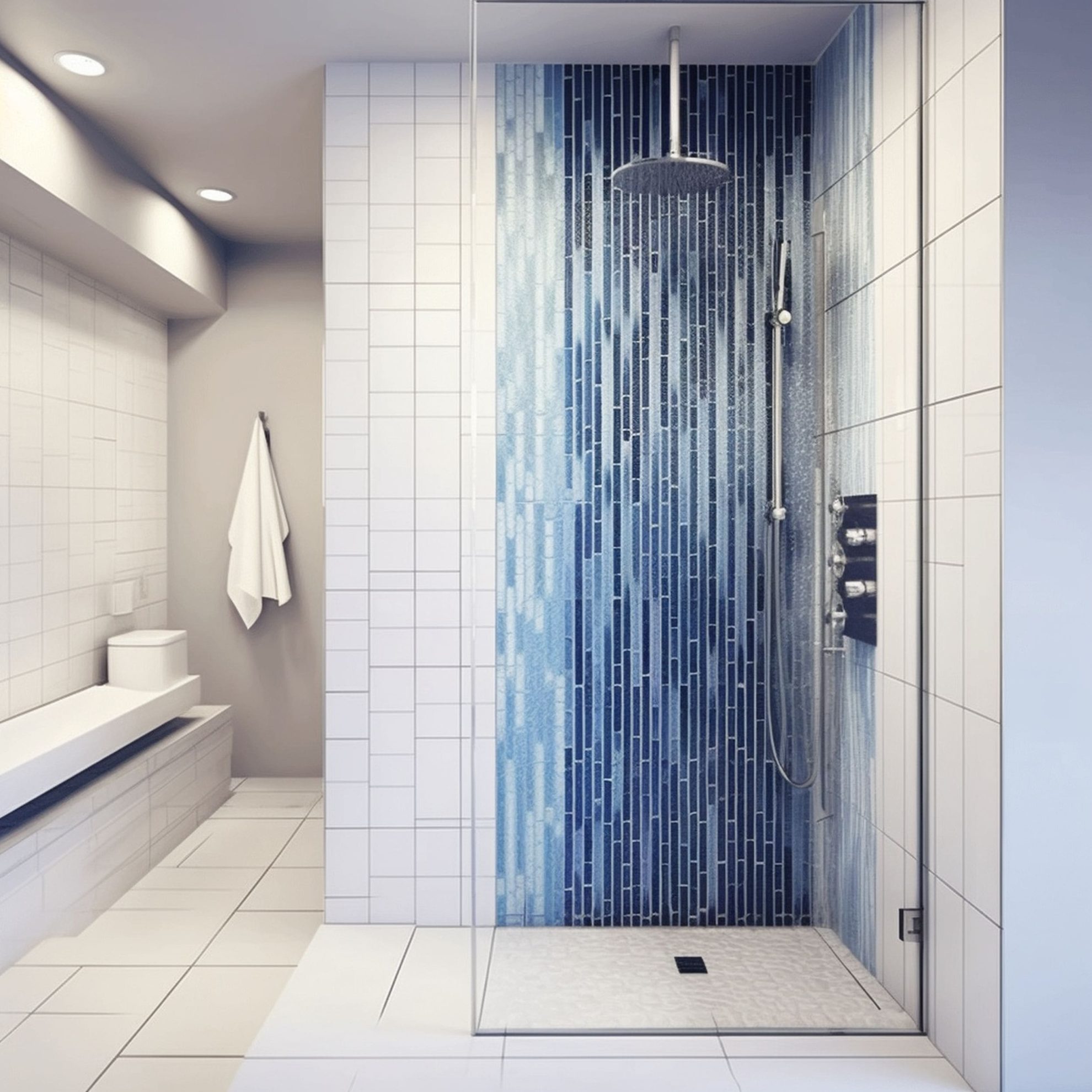 10 Waterfall Shower Tile Ideas You Will Love – Rhythm of the Home