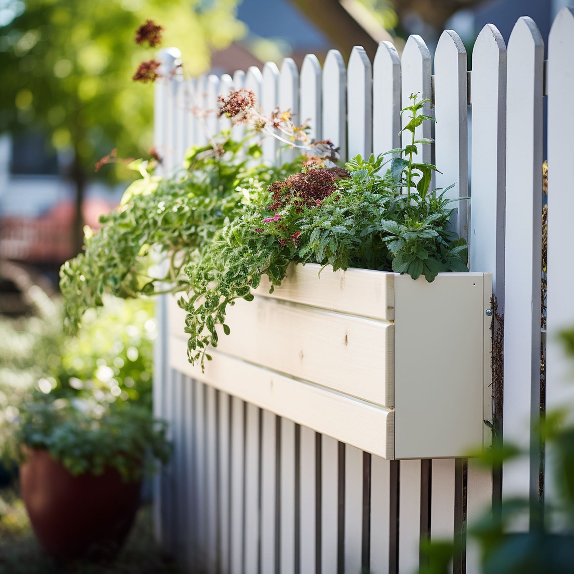 20 Beautiful Fence Planter Ideas – Rhythm of the Home