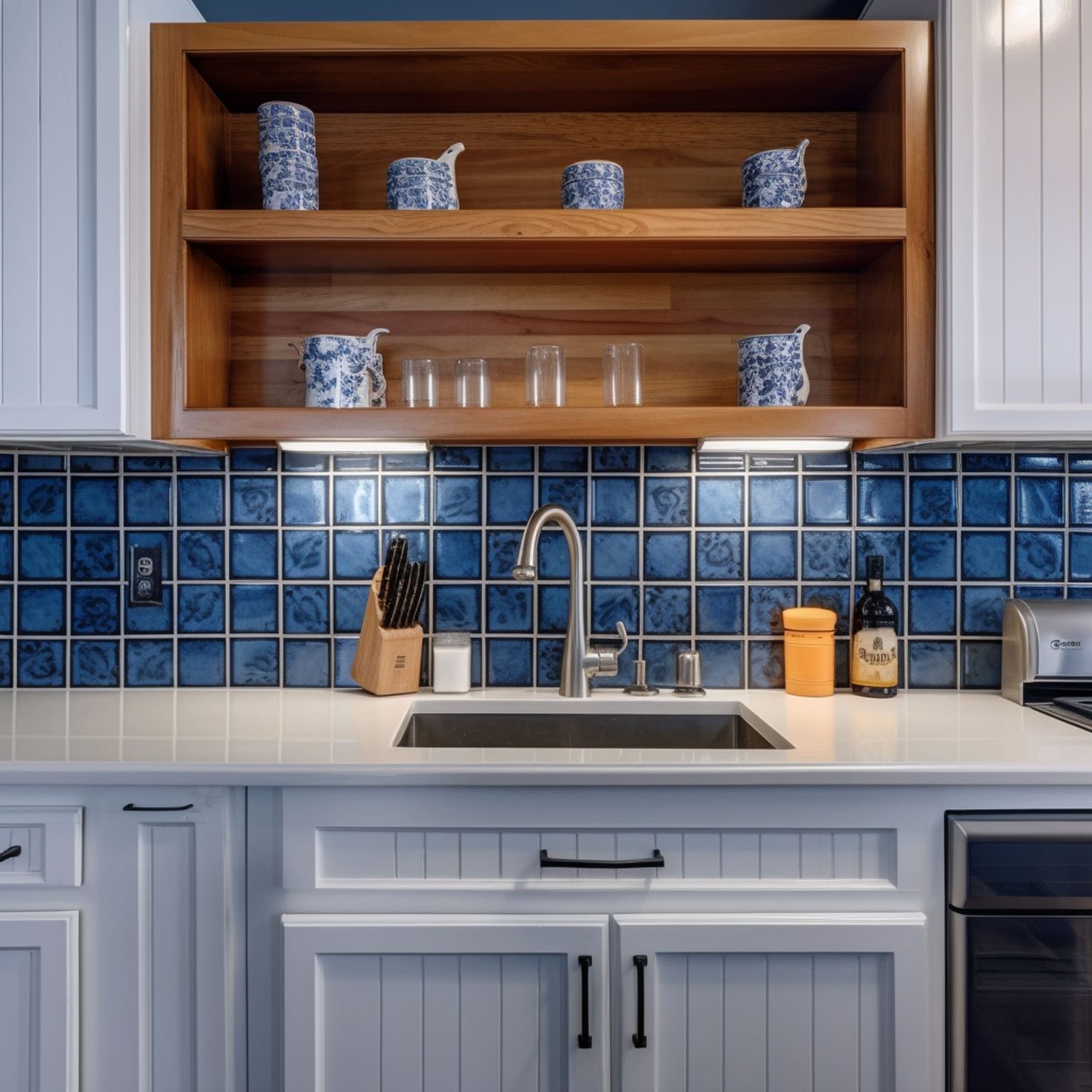 12 Square Tile Backsplashes You Will Want in Your Kitchen – Rhythm of ...