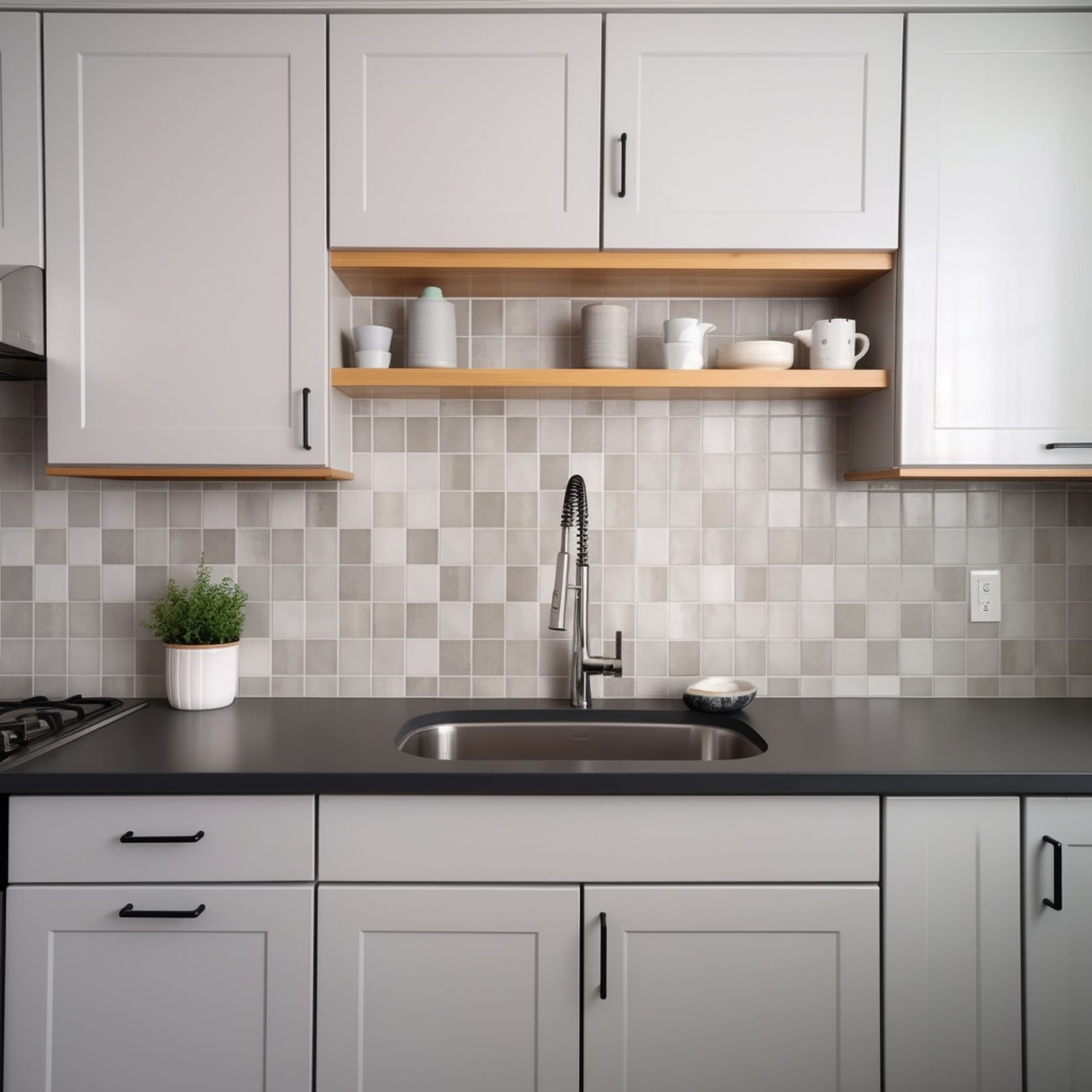 12 Square Tile Backsplashes You Will Want in Your Kitchen – Rhythm of ...