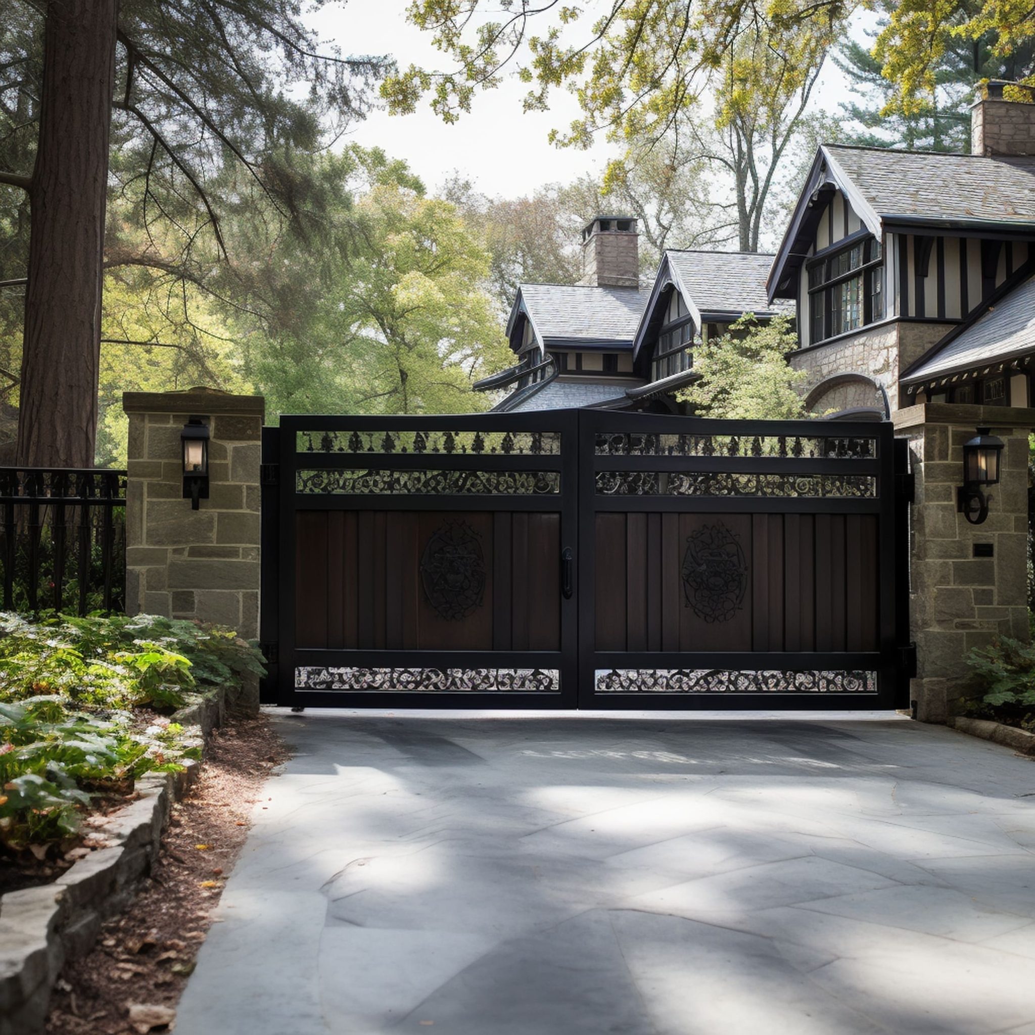 17 Inviting Driveway Gate Ideas – Rhythm of the Home