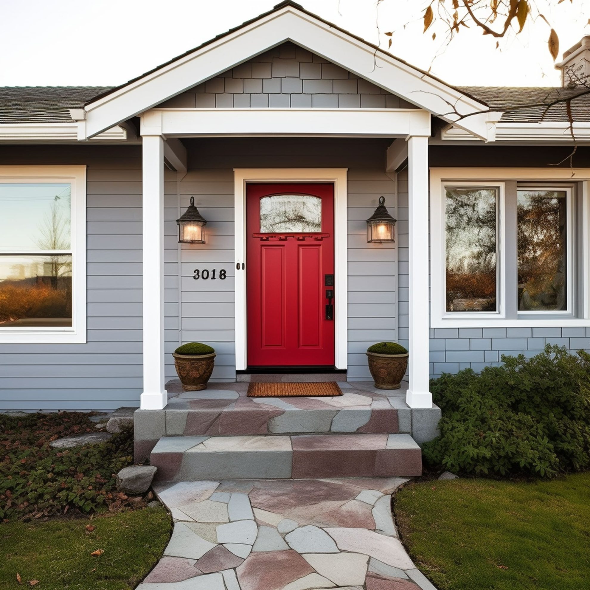 The 10 Best Door Colors for Gray Houses - Rhythm of the Home