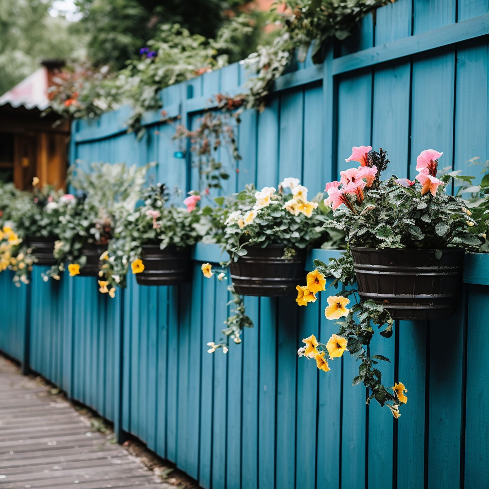 20 Beautiful Fence Planter Ideas – Rhythm of the Home