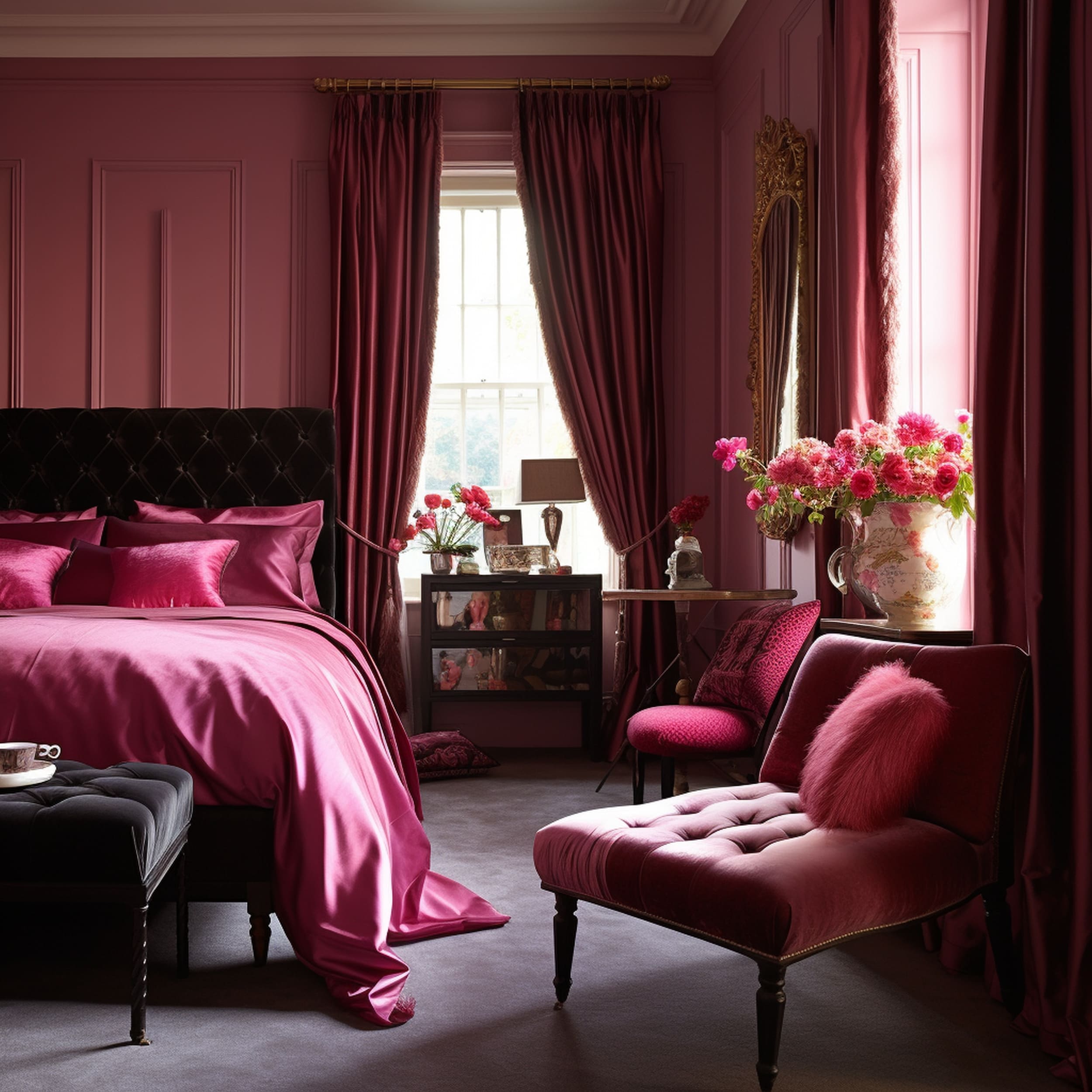 The 8 Best Curtain Colors for Pink Walls - Rhythm of the Home
