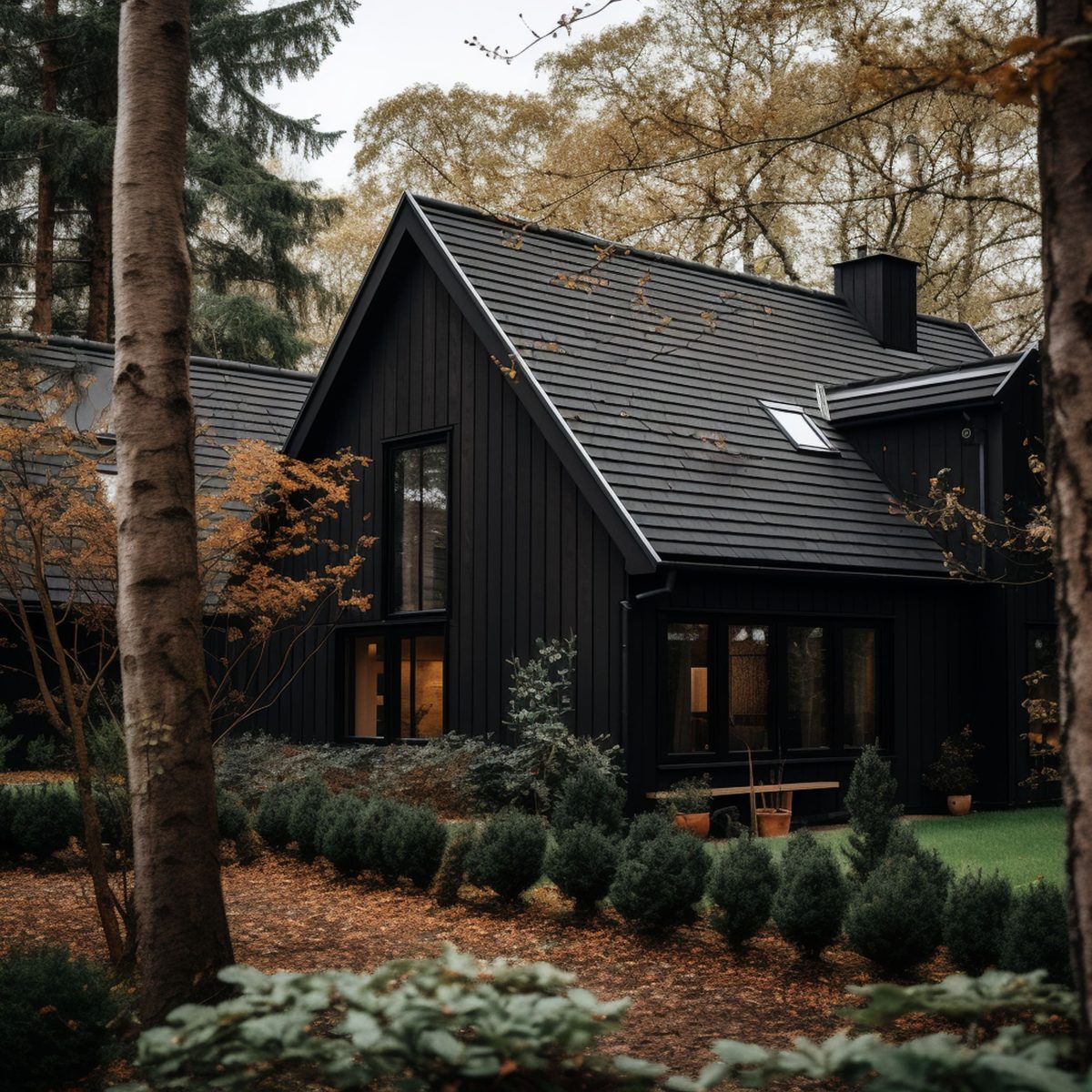 10 House Colors That Go Well With a Black Roof - Rhythm of the Home