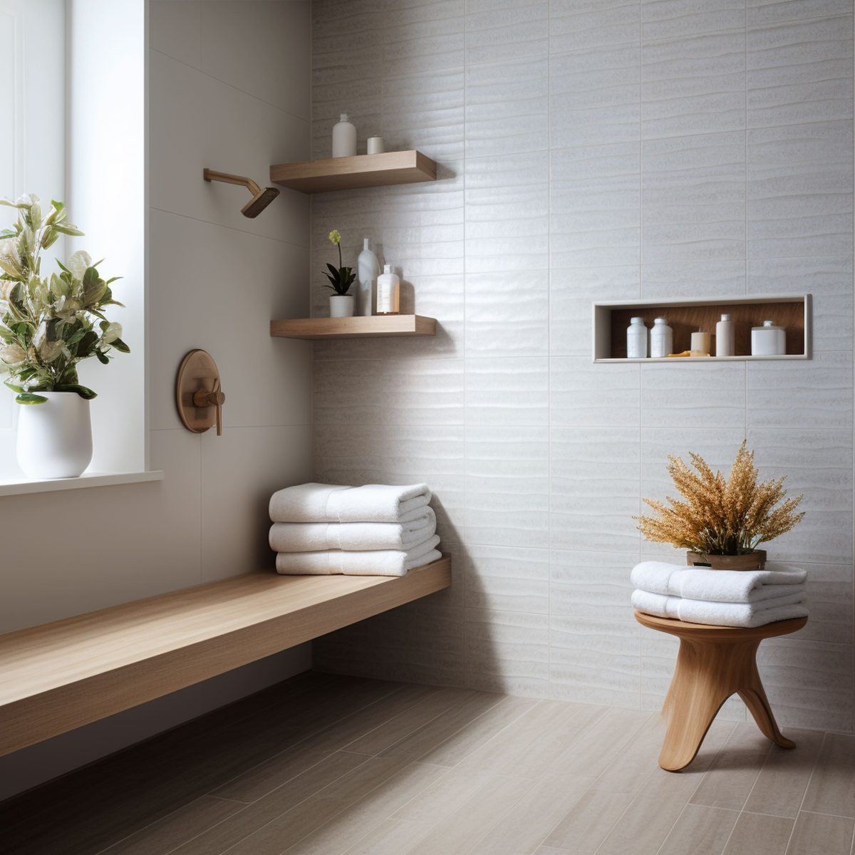 10 Beautiful Floating Shower Bench Ideas – Rhythm of the Home