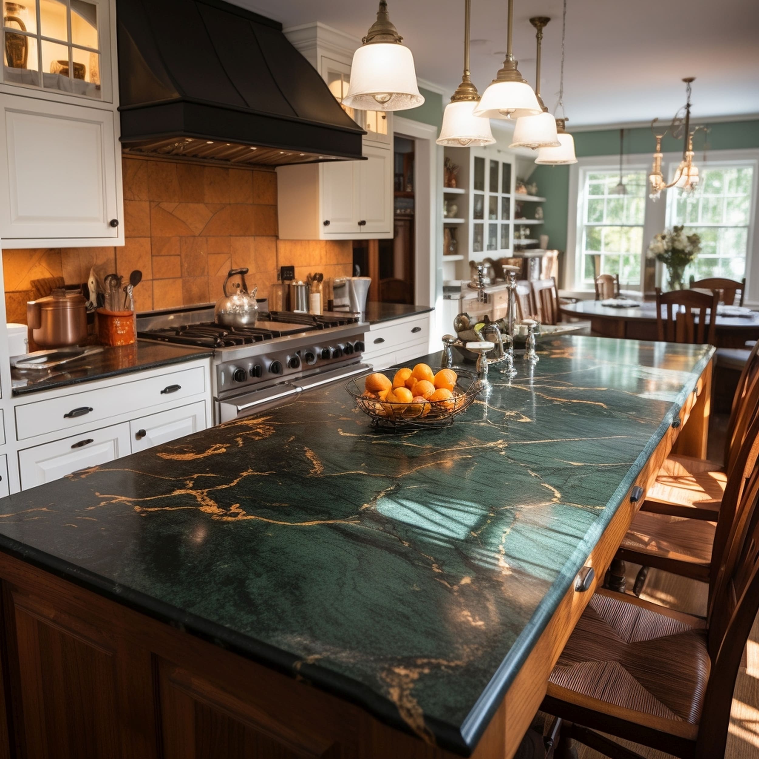 10 Beautiful Green Granite Countertops You'll Love - Rhythm of the Home