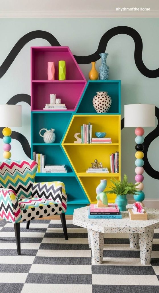 100 Memphis Group Style Decor and Design Ideas – Rhythm of the Home