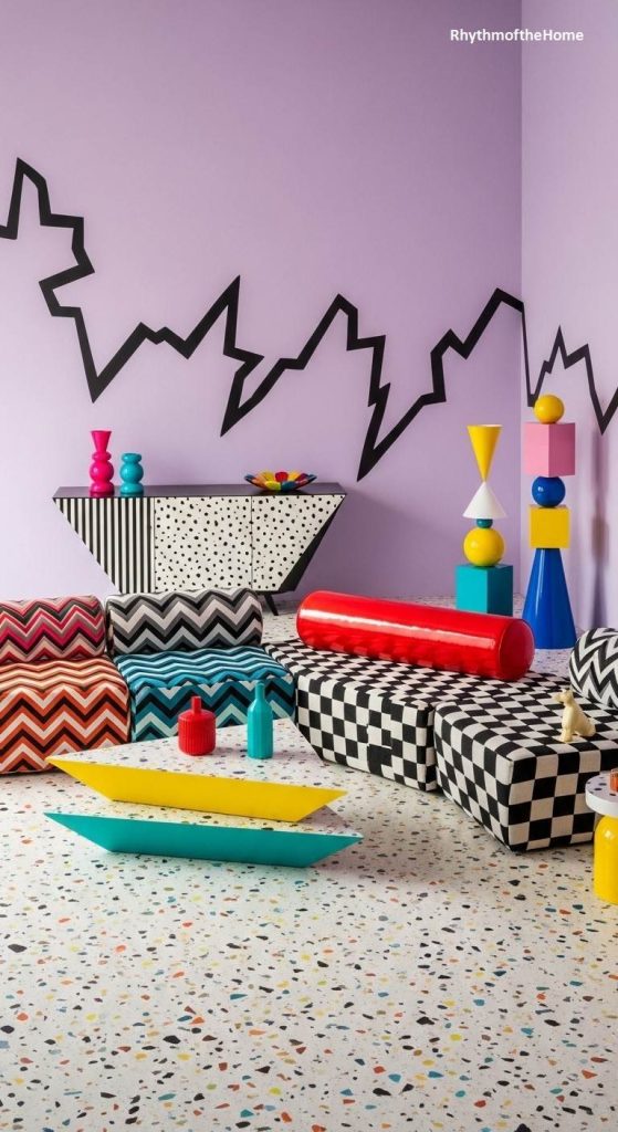 100 Memphis Group Style Decor and Design Ideas – Rhythm of the Home