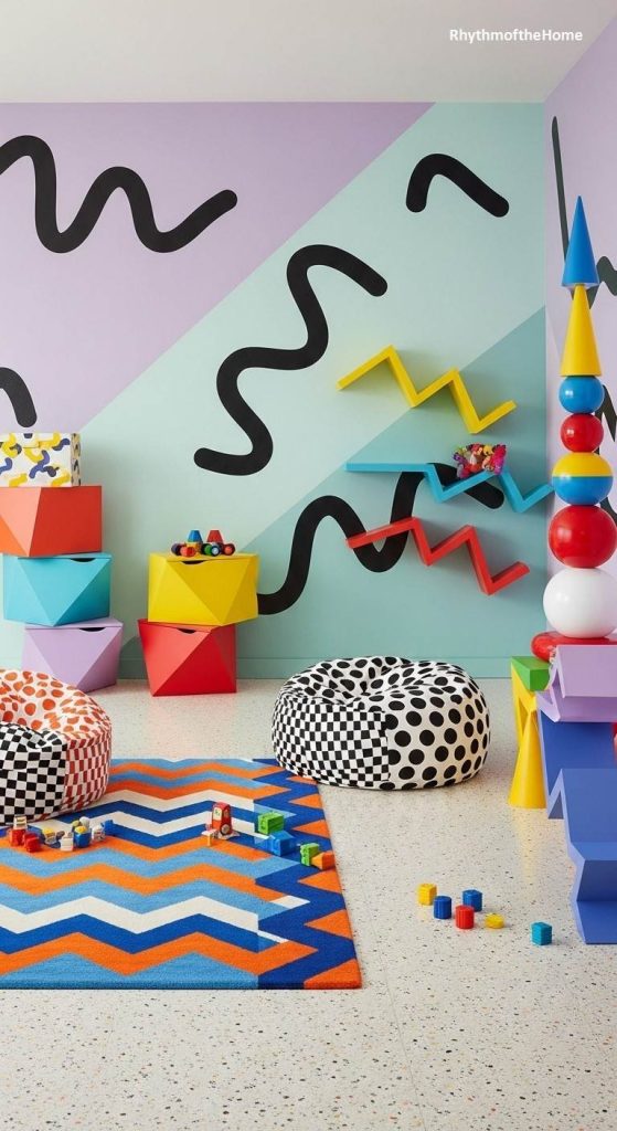 100 Memphis Group Style Decor and Design Ideas – Rhythm of the Home