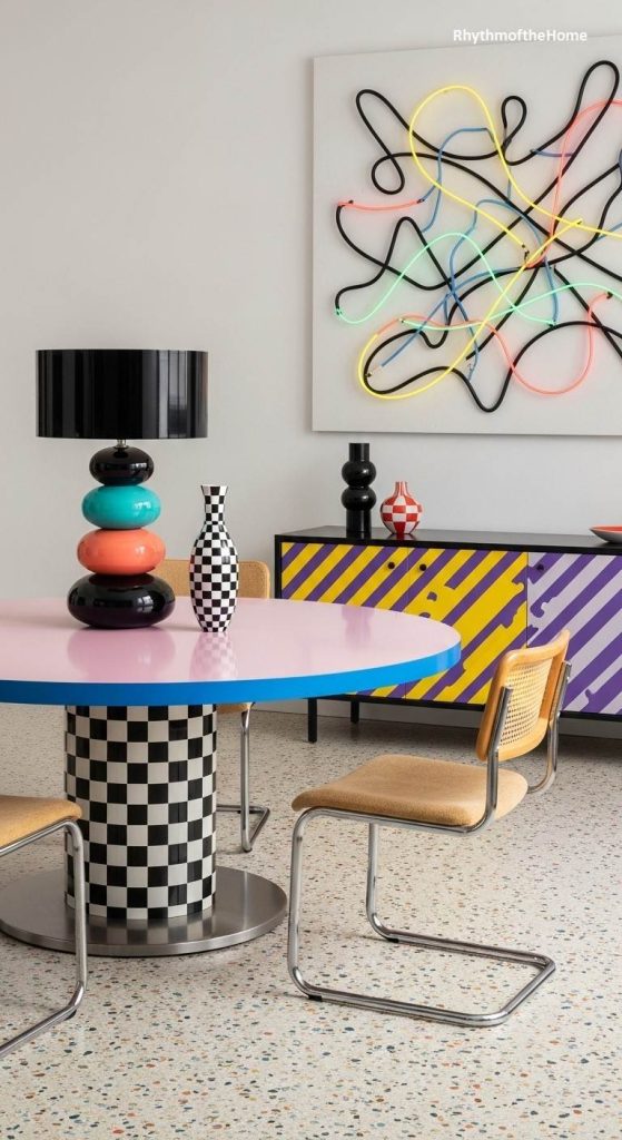 100 Memphis Group Style Decor and Design Ideas – Rhythm of the Home
