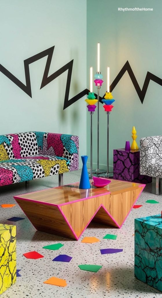 100 Memphis Group Style Decor and Design Ideas – Rhythm of the Home