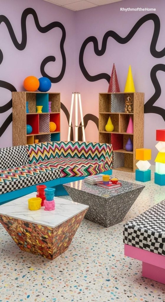 100 Memphis Group Style Decor and Design Ideas – Rhythm of the Home