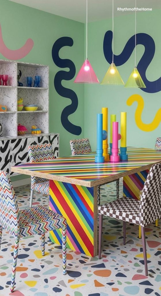 100 Memphis Group Style Decor and Design Ideas – Rhythm of the Home