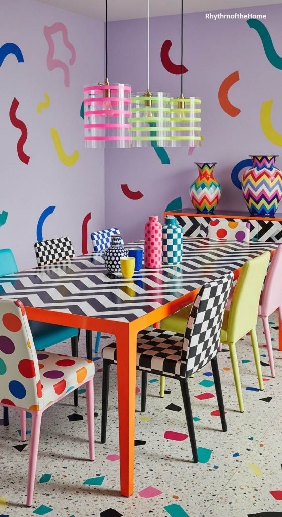 100 Memphis Group Style Decor and Design Ideas – Rhythm of the Home