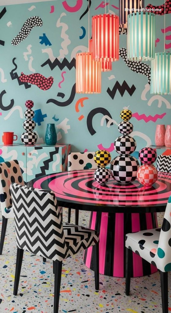 100 Memphis Group Style Decor and Design Ideas – Rhythm of the Home
