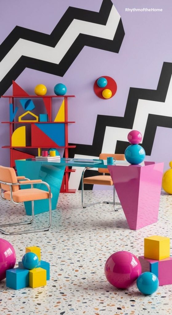 100 Memphis Group Style Decor and Design Ideas – Rhythm of the Home