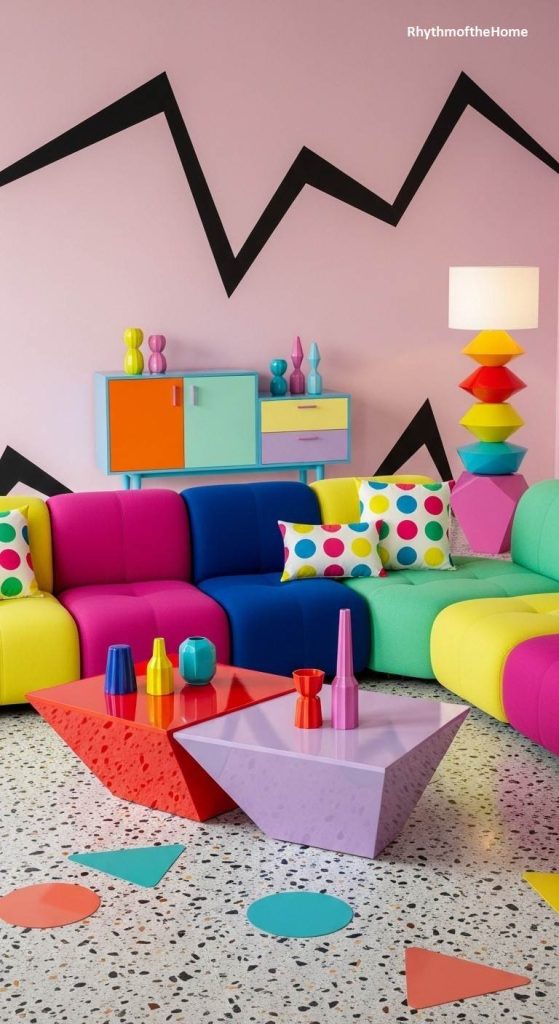 100 Memphis Group Style Decor and Design Ideas – Rhythm of the Home