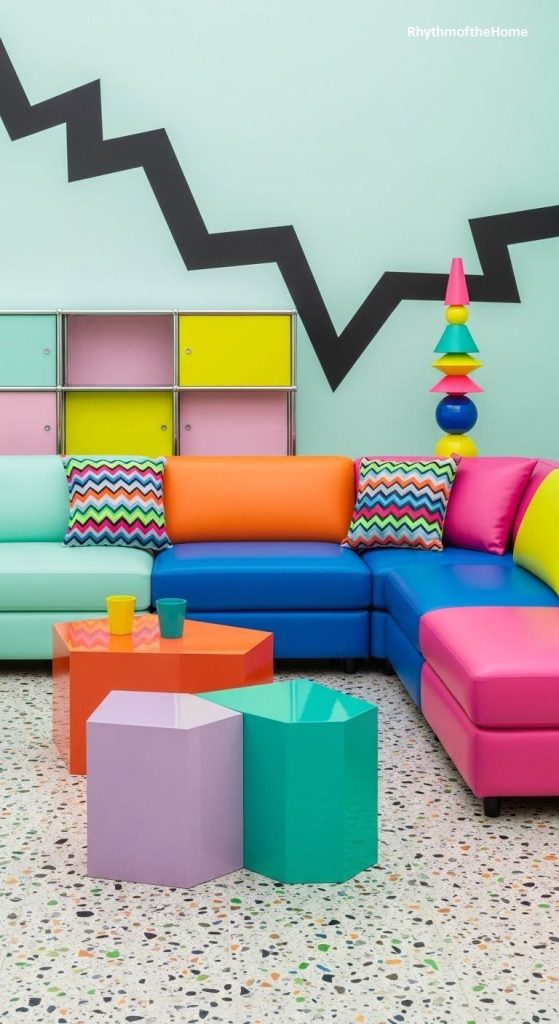 100 Memphis Group Style Decor and Design Ideas – Rhythm of the Home