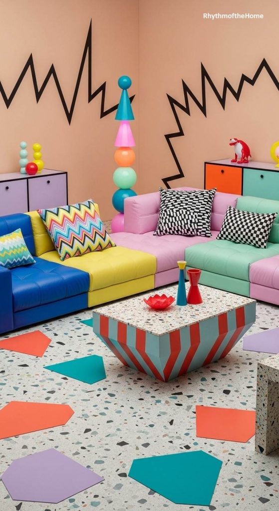 100 Memphis Group Style Decor and Design Ideas – Rhythm of the Home