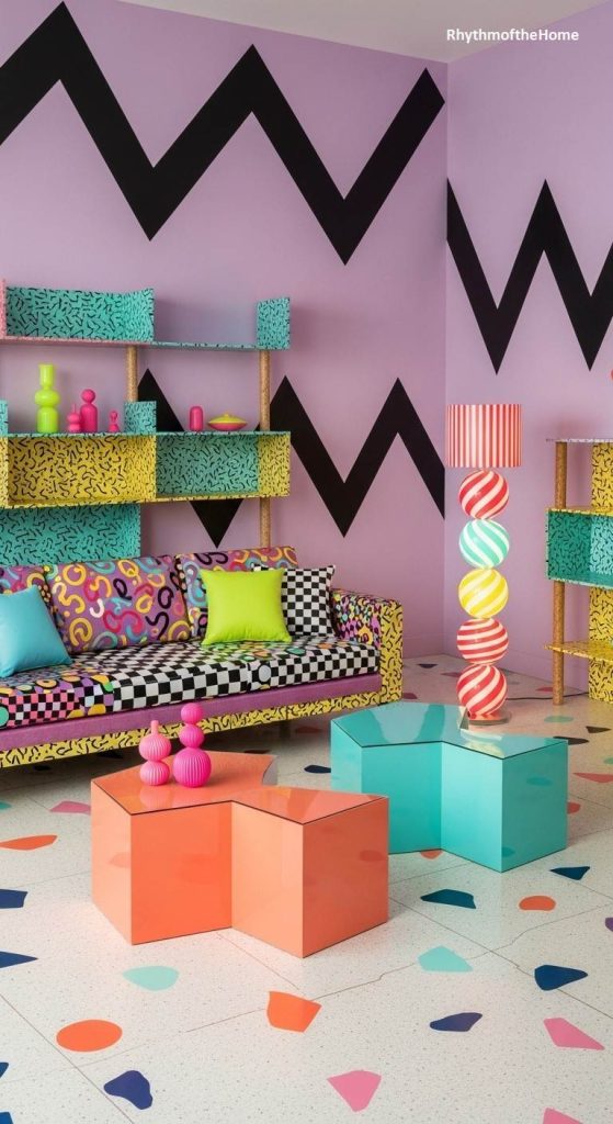 100 Memphis Group Style Decor and Design Ideas – Rhythm of the Home