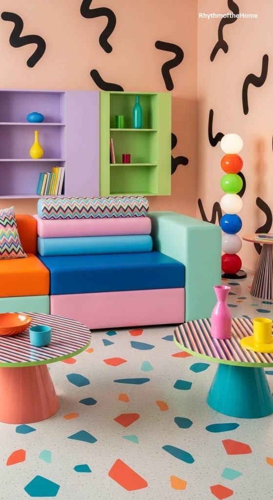 100 Memphis Group Style Decor and Design Ideas – Rhythm of the Home