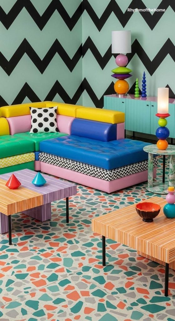 100 Memphis Group Style Decor and Design Ideas – Rhythm of the Home