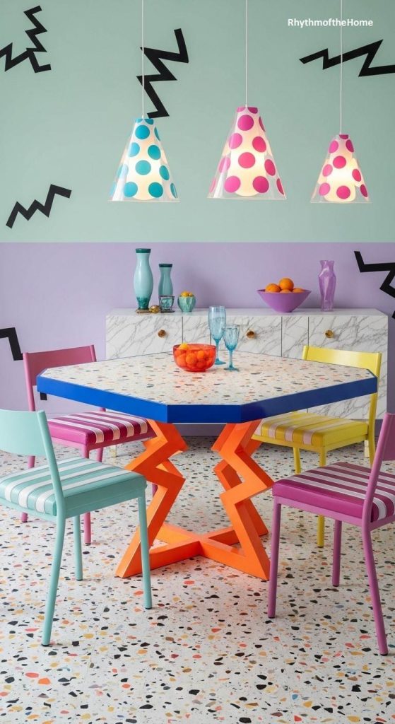 100 Memphis Group Style Decor and Design Ideas – Rhythm of the Home