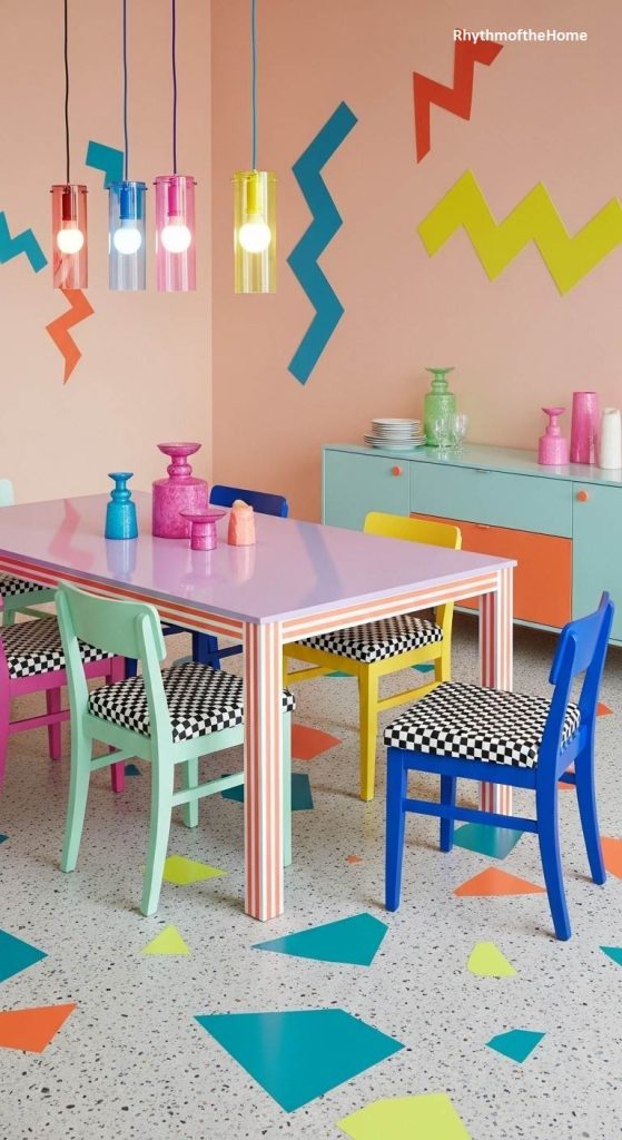 100 Memphis Group Style Decor and Design Ideas – Rhythm of the Home