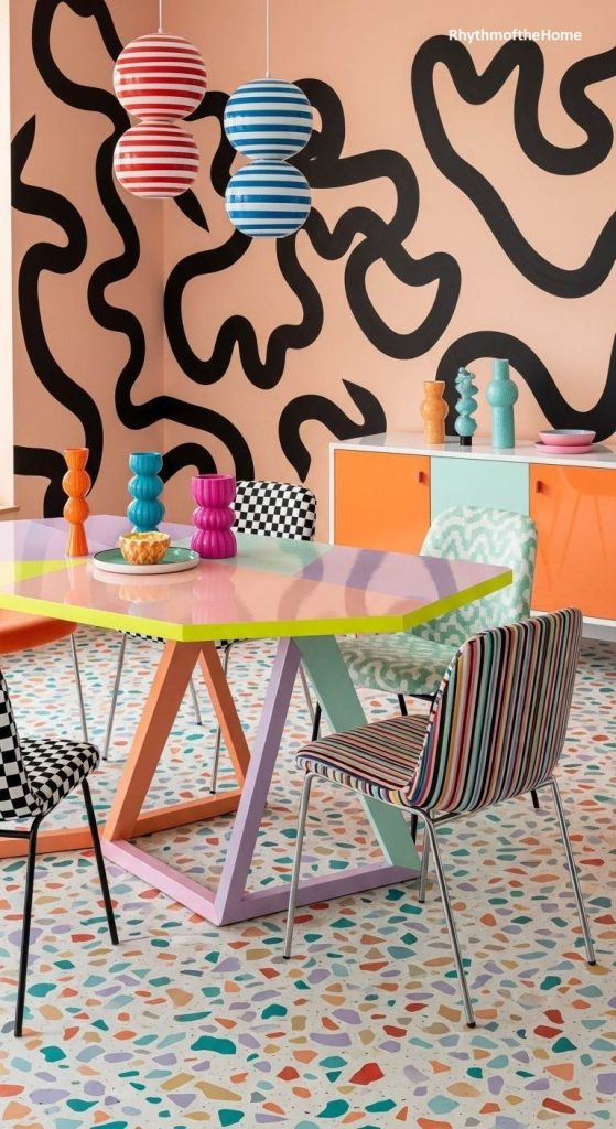100 Memphis Group Style Decor and Design Ideas – Rhythm of the Home