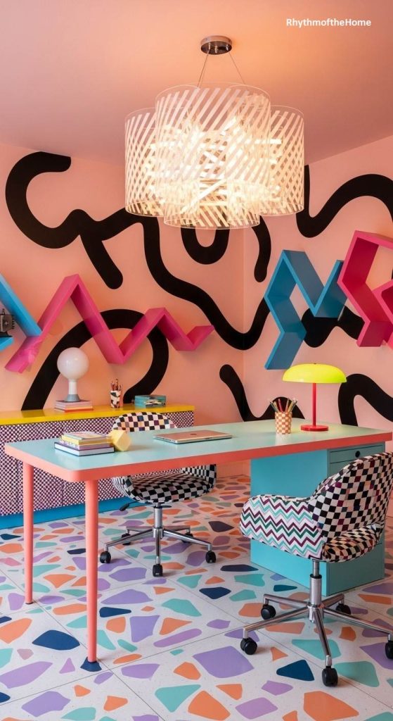 100 Memphis Group Style Decor and Design Ideas – Rhythm of the Home