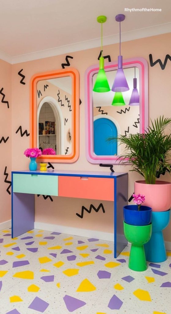 100 Memphis Group Style Decor and Design Ideas – Rhythm of the Home