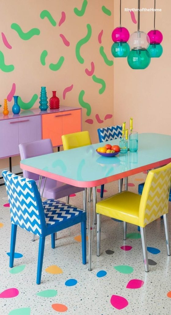 100 Memphis Group Style Decor and Design Ideas – Rhythm of the Home