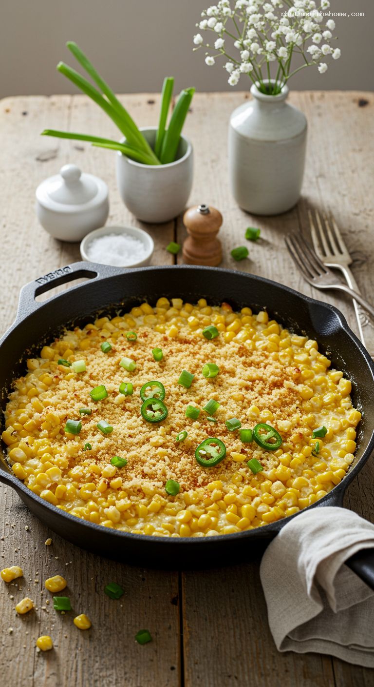 Creamy Skillet Corn with Scallions and Jalapeño – Rhythm of the Home