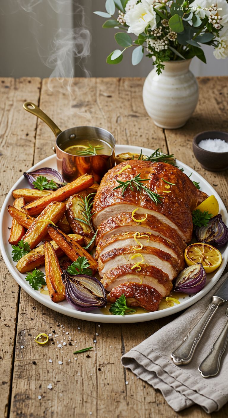 Crispy Spatchcock Turkey with Garlic-Herb Butter and Pan Jus – Rhythm ...