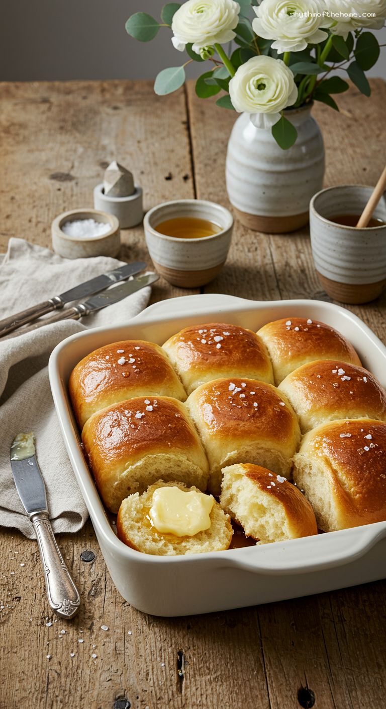 Feather-Light Parker House Rolls with Honey Butter – Rhythm of the Home