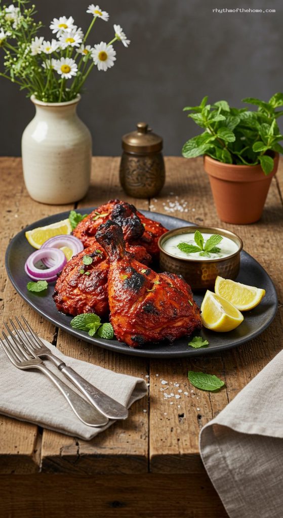 Ghee-Brushed Tandoori Chicken with Mint Chutney – Rhythm of the Home